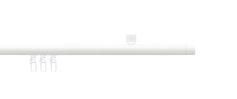 Railroede Interstil Rond Wit - Railsopmaat.nl