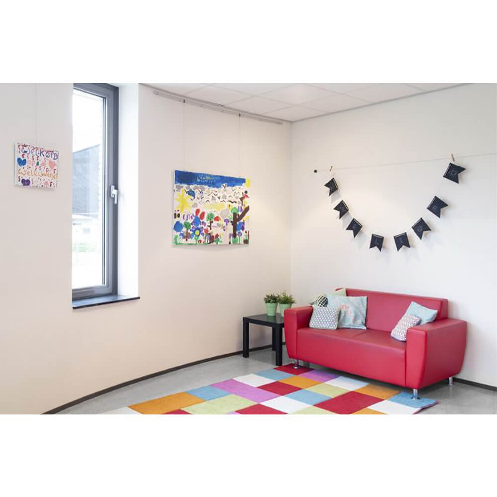 STAS Schilderij ophangsysteem buigbaar Evoluon - Railsopmaat.nl